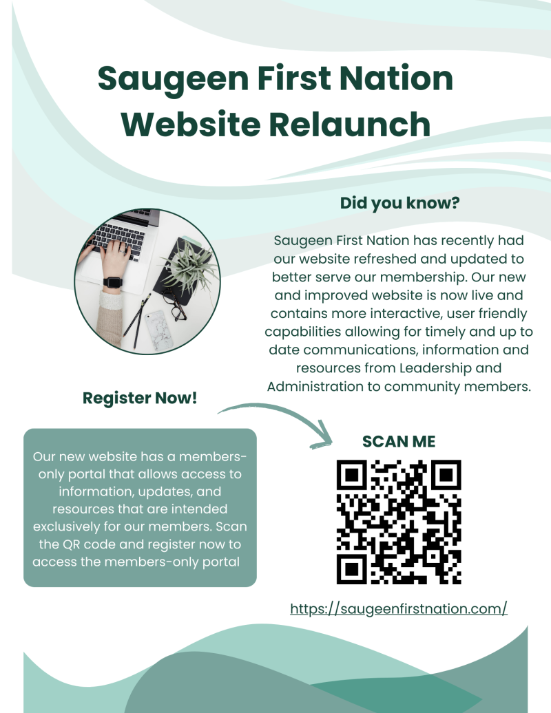 Saugeen First Nation#29 Website Relaunch - Saugeen First Nation